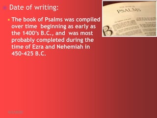 Introduction to the Book of Psalms | PPTX