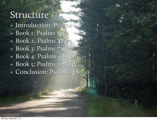 Overview of the Book of Psalms | PDF
