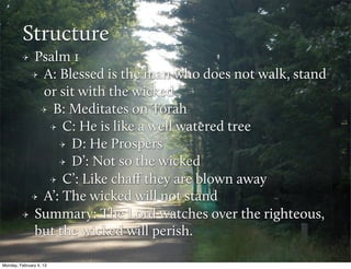 Overview of the Book of Psalms | PDF