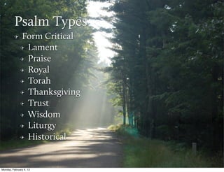 Overview of the Book of Psalms | PDF