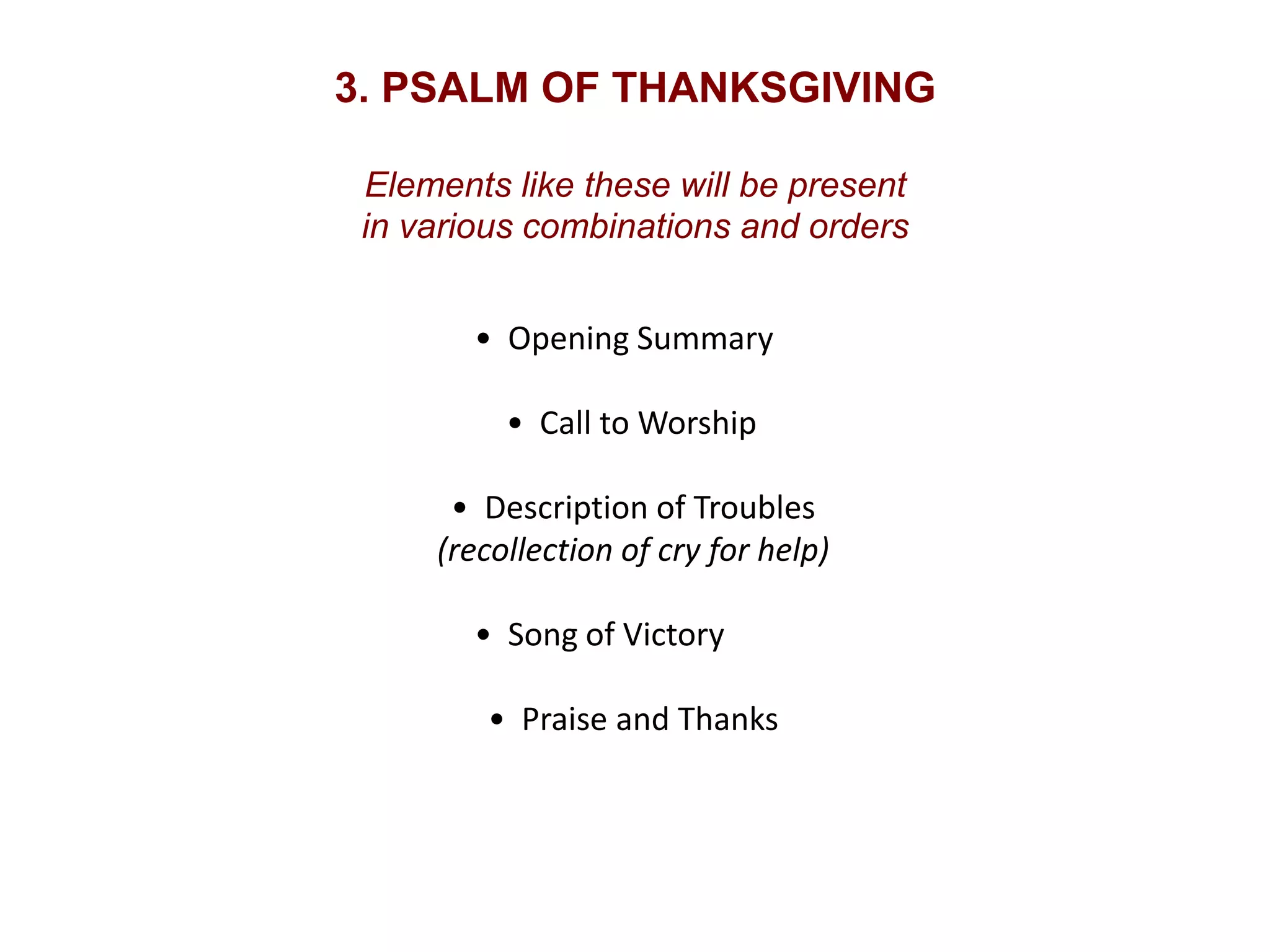 Psalms overview | PPT