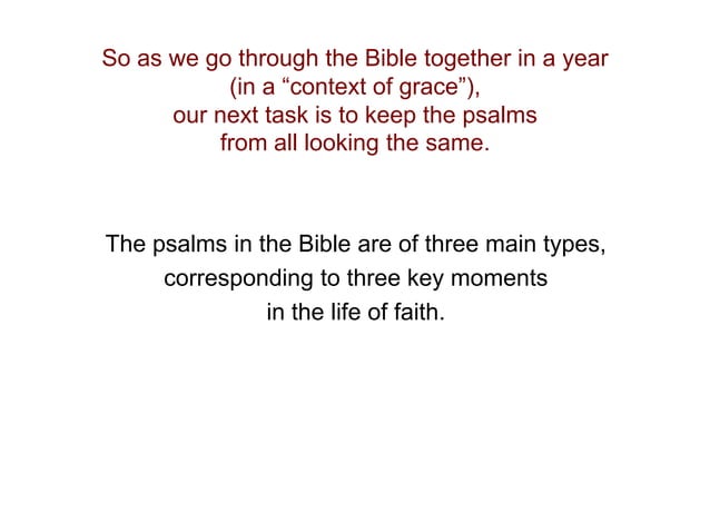 Psalms overview | PPT