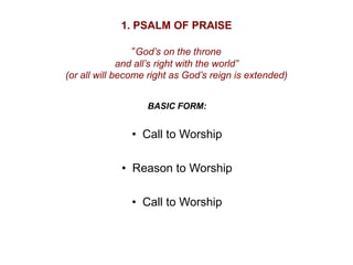 Psalms overview | PPT