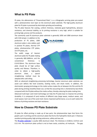 PS and CTP Printing Plates | PDF