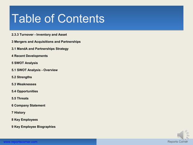 PSA Peugeot Citroen Automotive Company Profile, SWOT and Financial ...