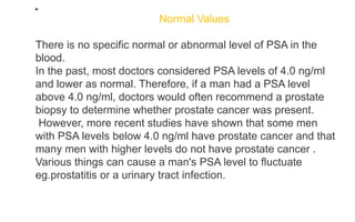 PSA ppt clinical use and decision making | PPTX