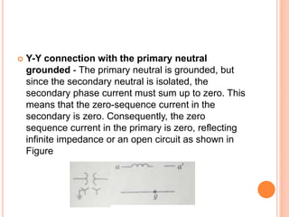 Sequence impedances of transformers | PPTX