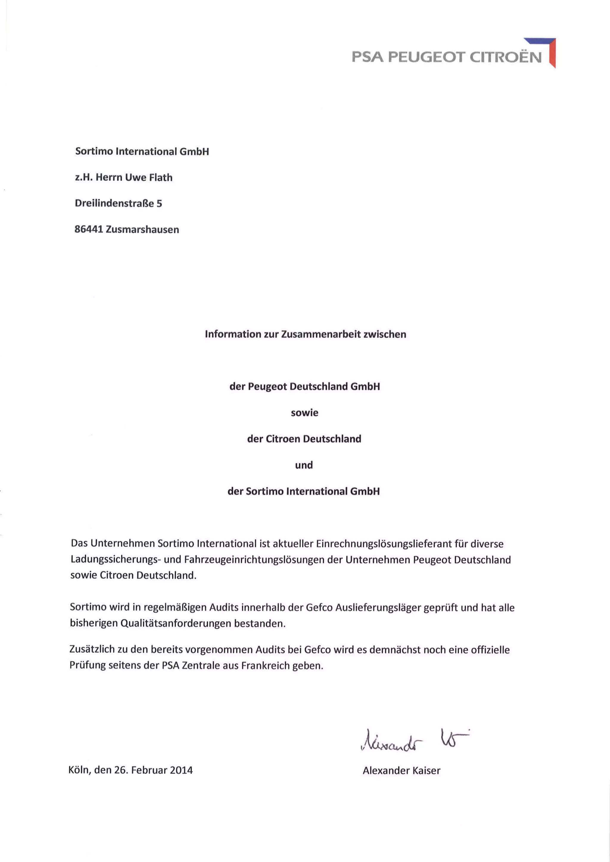 Sortimo a Psa qualified vehicle modifier | PDF