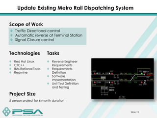 PSA Presentation on Rail Projects | PPTX