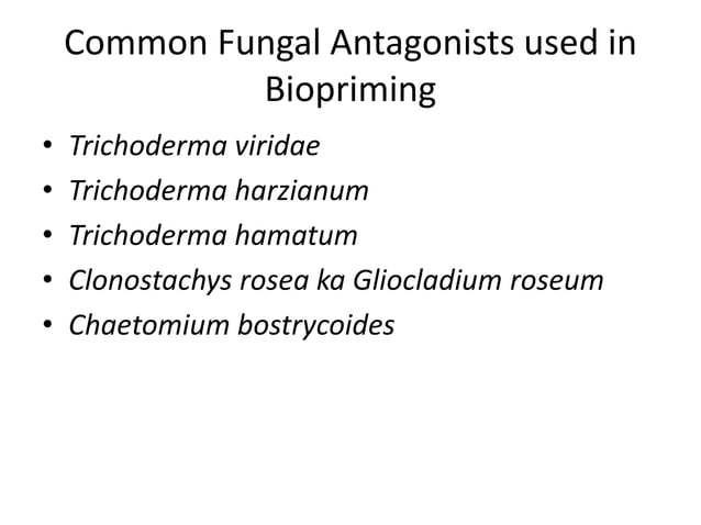 Bio priming of plant disease management | PPTX