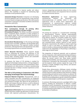 Technological Advancement in Pharmaceutical Field for Different ...