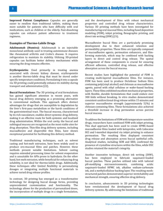 Technological Advancement in Pharmaceutical Field for Different ...