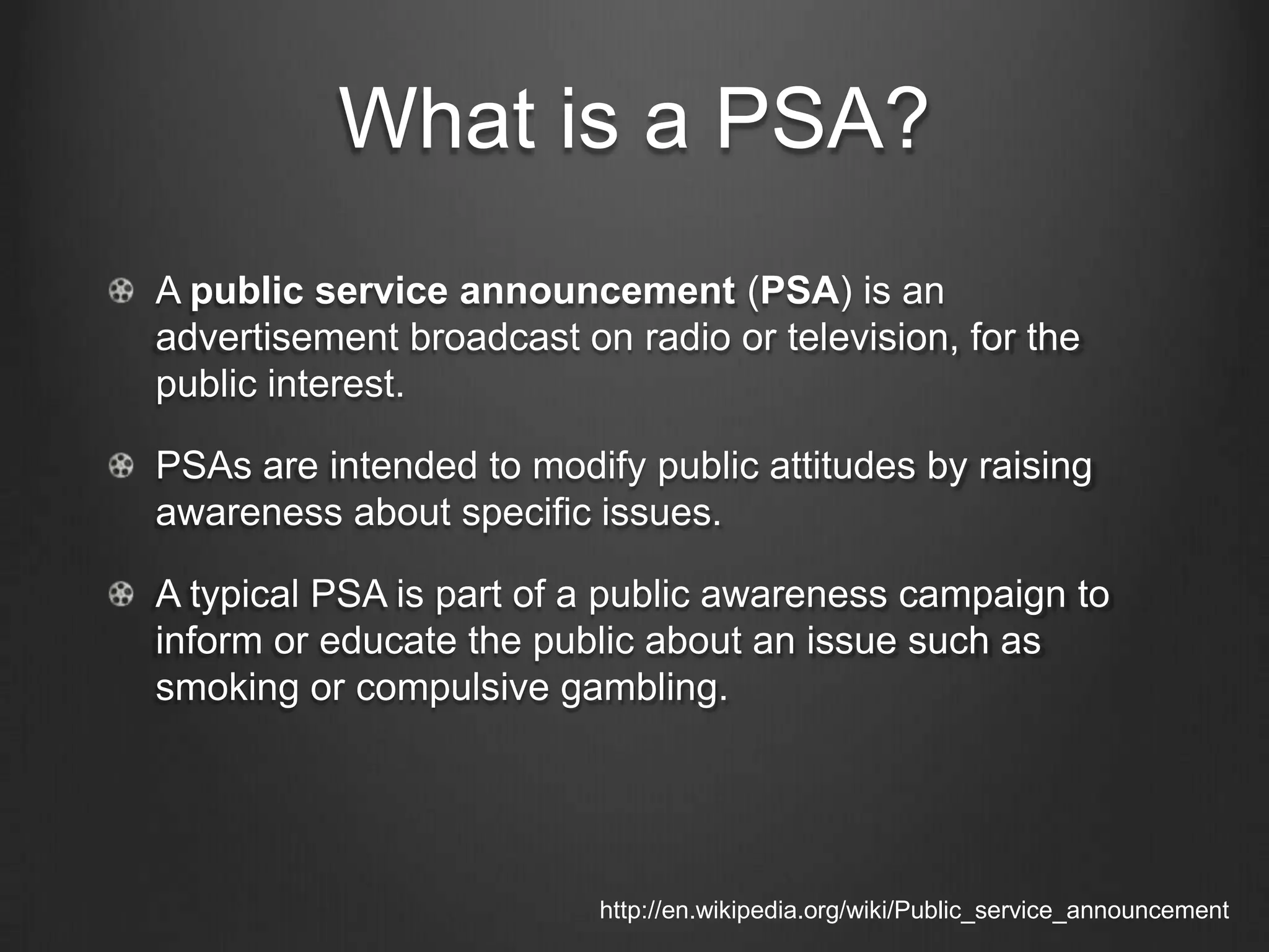 Public Service Announcements | PPTX