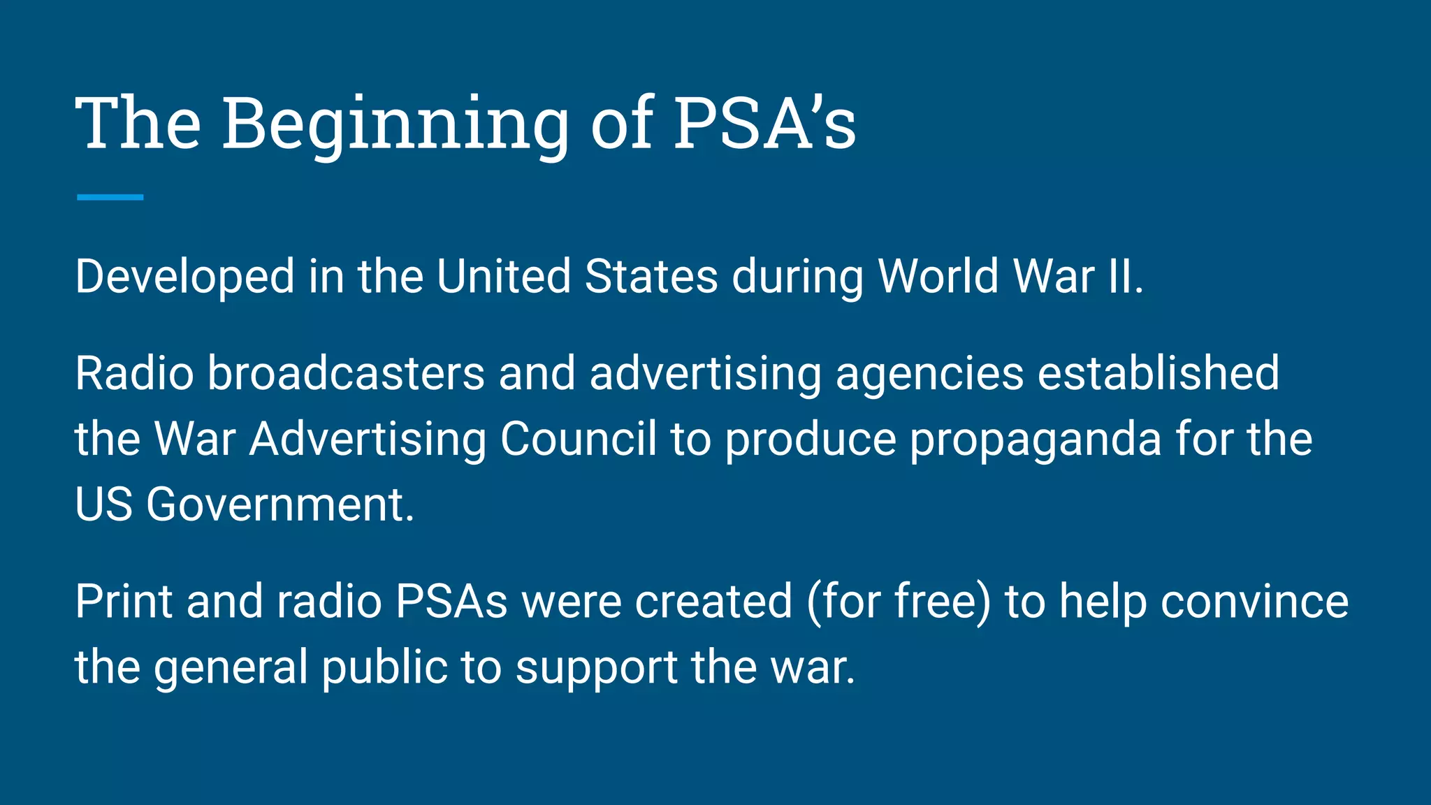 Public Service Announcements | PDF