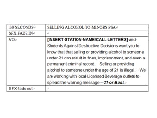 Psa script & guidelines | PPT