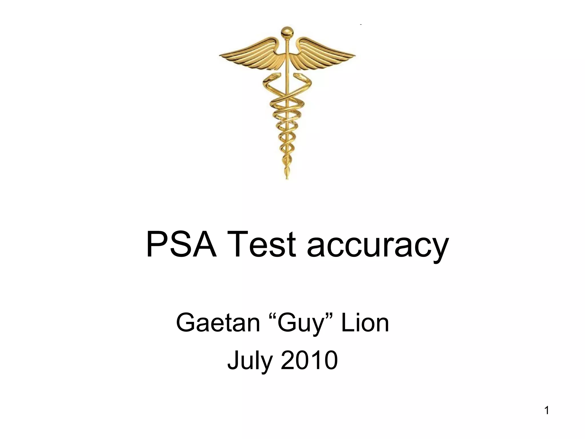 PSA test accuracy | PPT