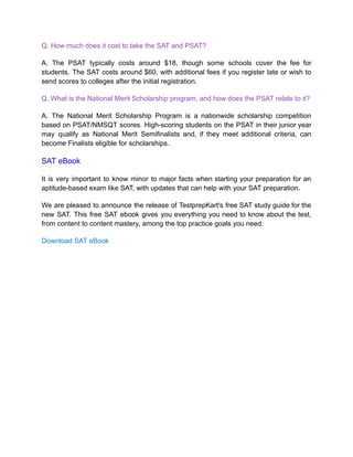 Effective PSAT Preparation Online Guide" | PDF