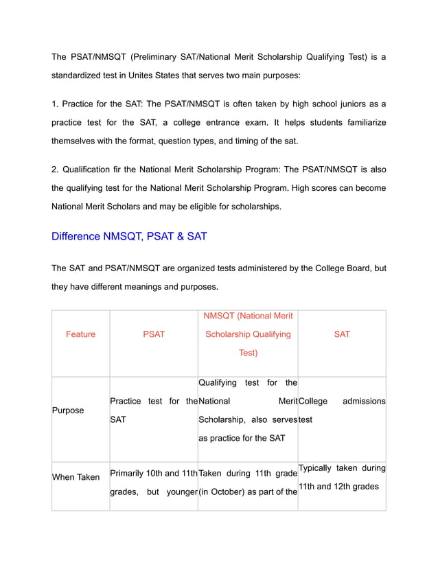 Effective PSAT Preparation Online Guide" | PDF