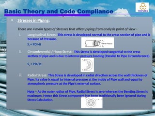 Pipe Stress Analysis Training - Basic version | PPTX