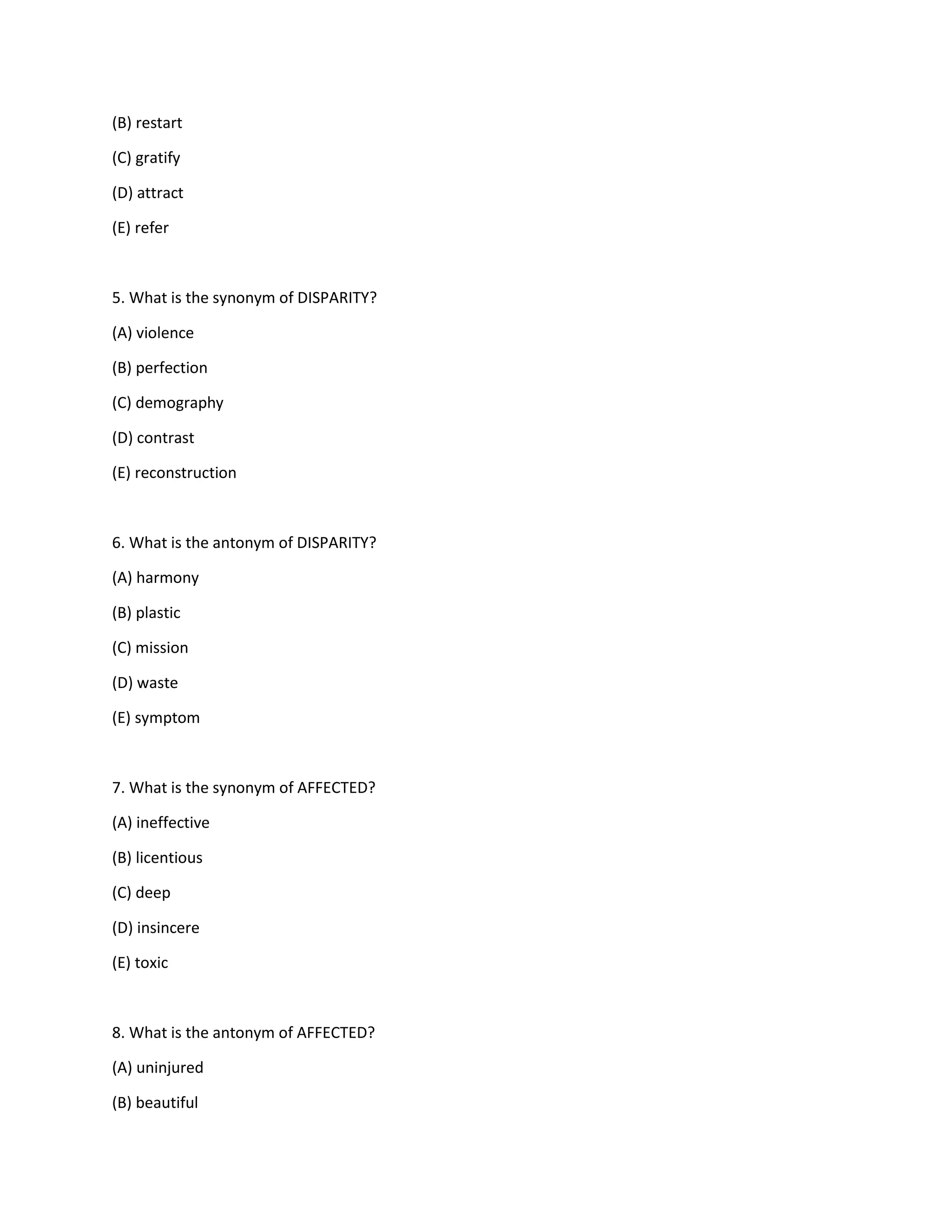 Psat Vocabulary | PDF