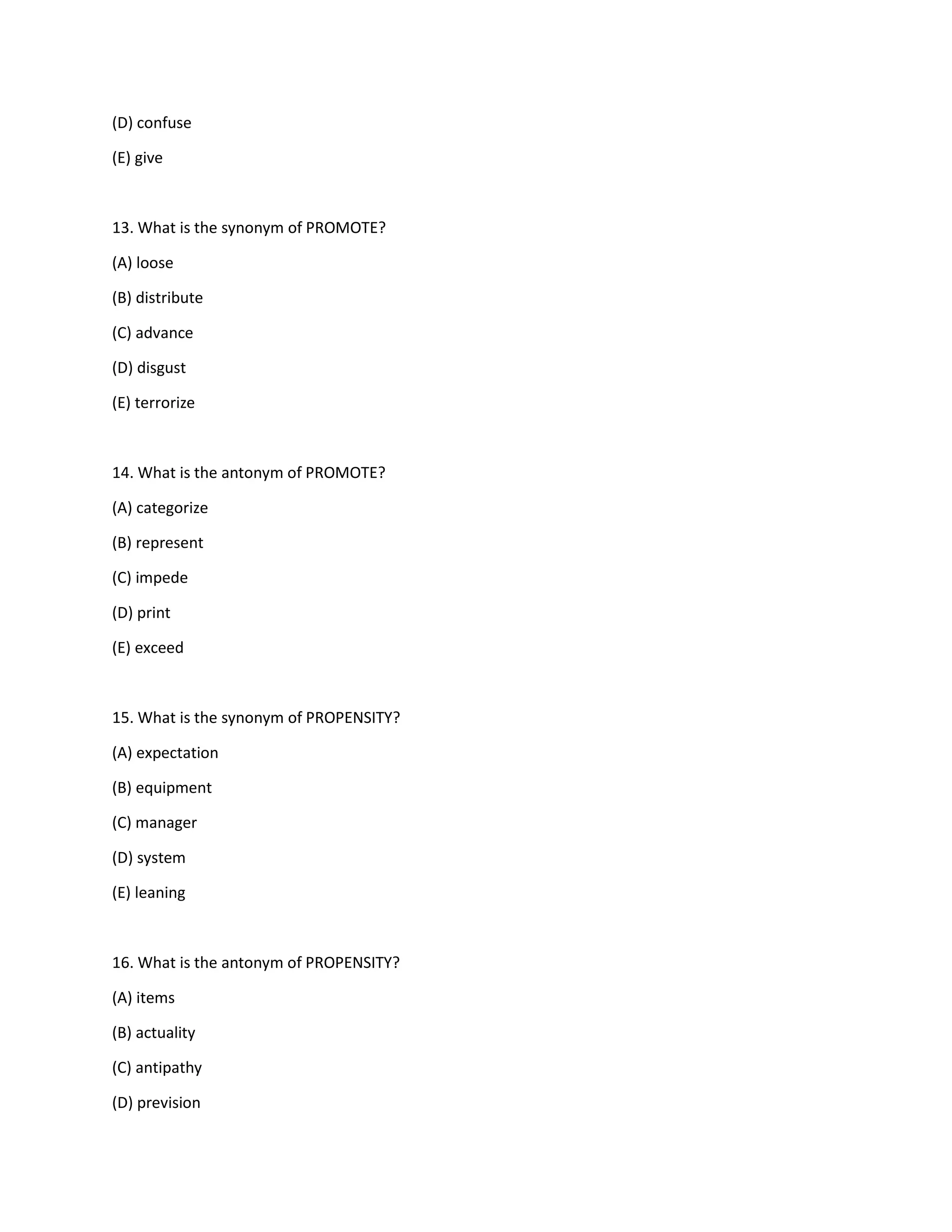 Psat Vocabulary | PDF