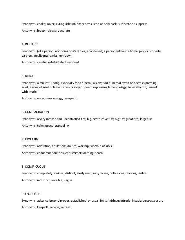 Psat Vocabulary Practice | PDF