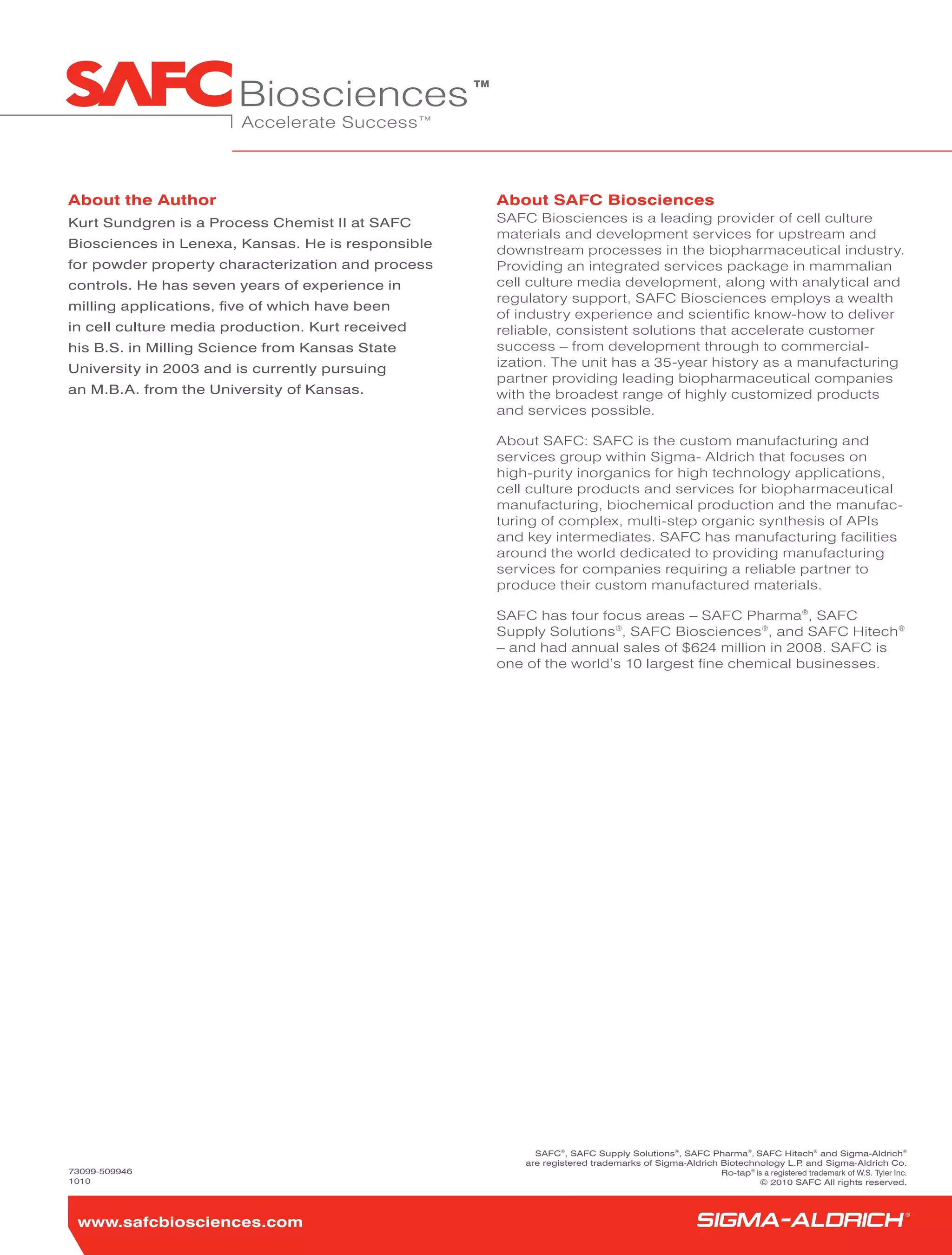 Introduction to Powder Size Analysis for Cell Culture Media | PDF
