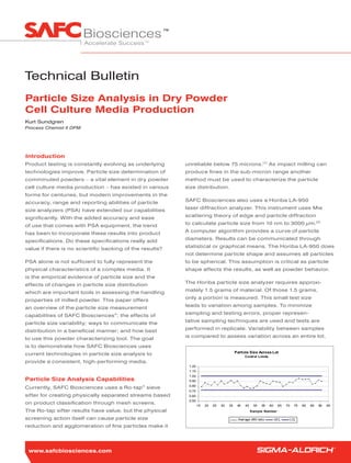 Introduction to Powder Size Analysis for Cell Culture Media | PDF