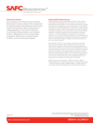 Introduction to Powder Size Analysis for Cell Culture Media | PDF