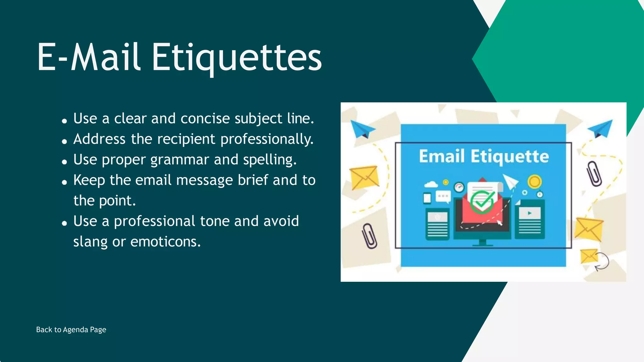 Email Etiquettes | PPT | Free Download