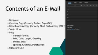 Email Etiquettes | PPTX