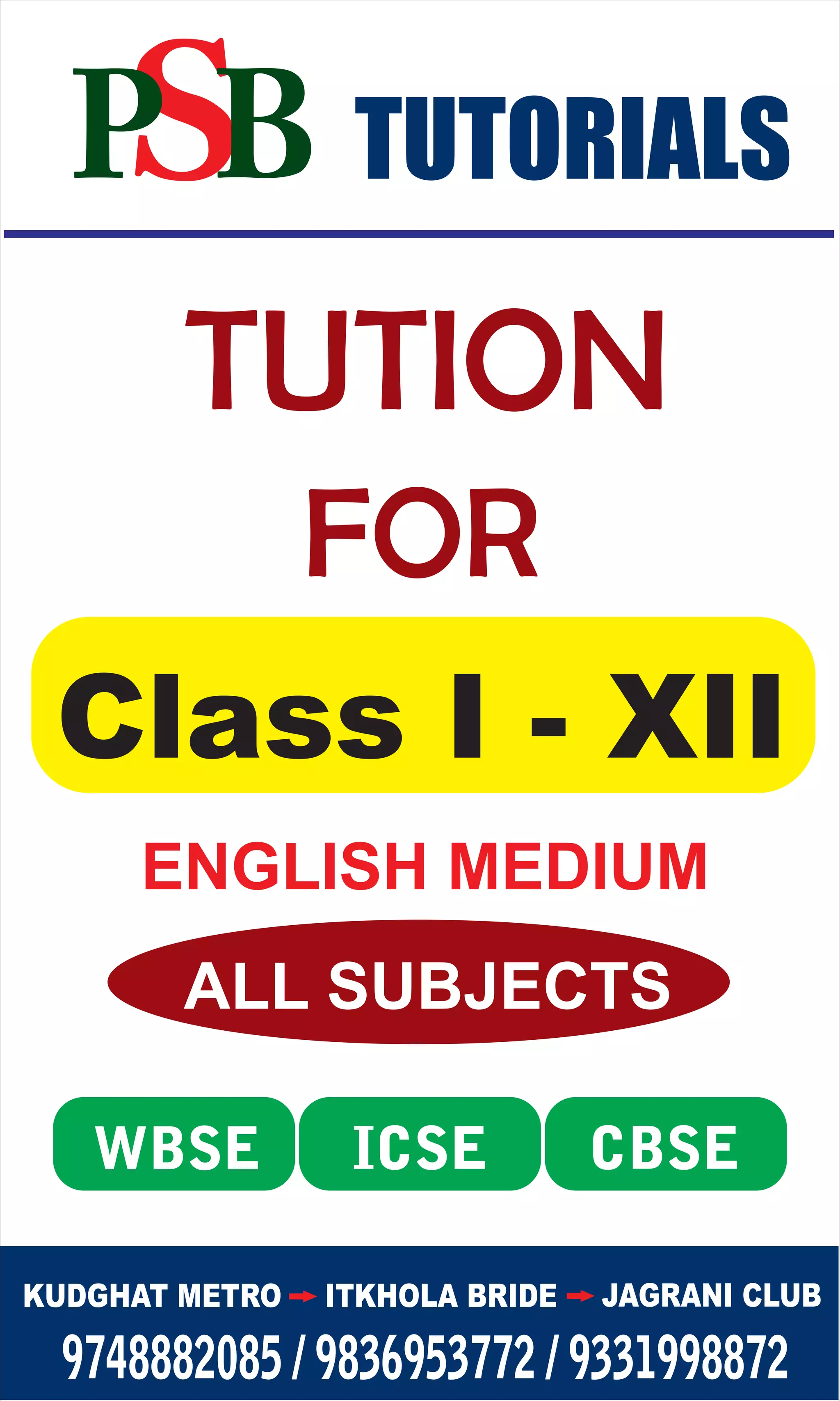 SCHOOL TUITION AT KUDGHAT, KEORAPUKUR, KOLKATA, TOLLYGUNGE | PDF