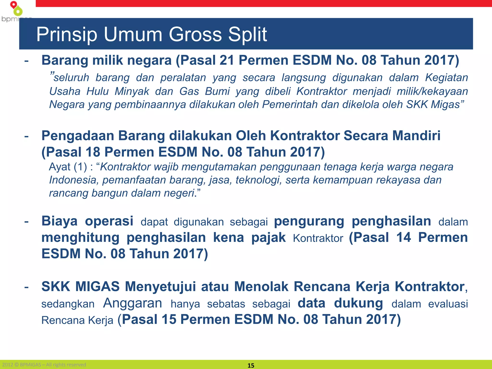 Psc gross split - cost recovery | PPT