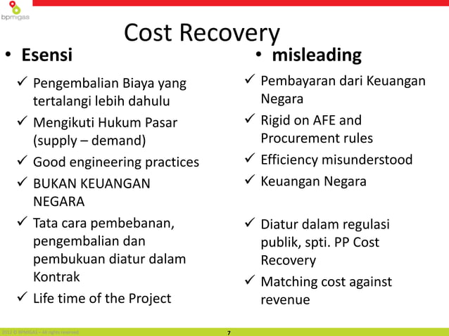Psc gross split - cost recovery | PPTX