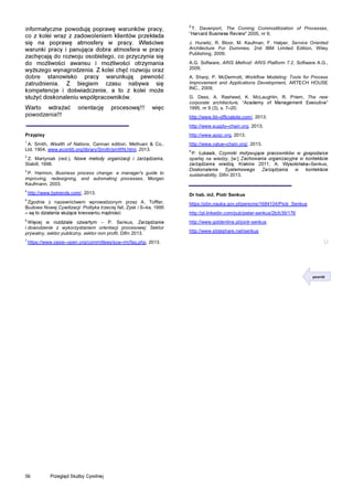 Sprawne funkcjonowanie państwa dzięki orientacji procesowej - Podstawy ...