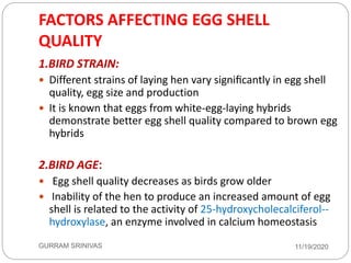 EGG QUALITY DETERIORATION AND FACTORS AFFECTING EGG QUALITY | PPTX