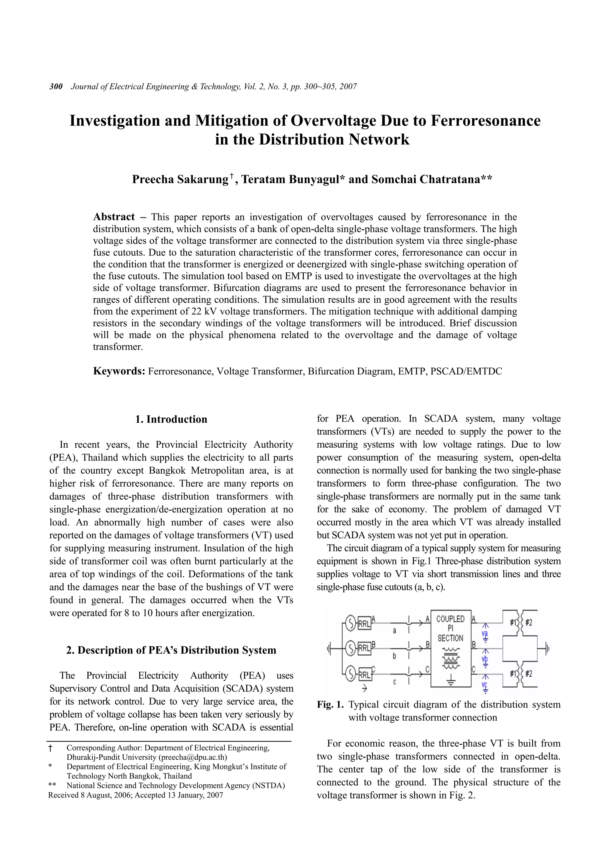 overvoltage in distribution network | PDF
