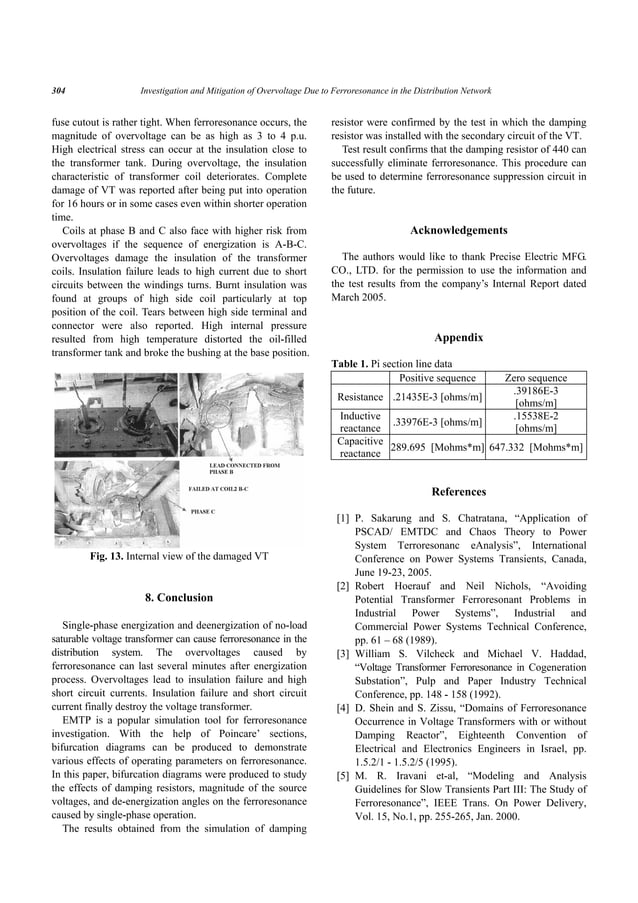overvoltage in distribution network | PDF