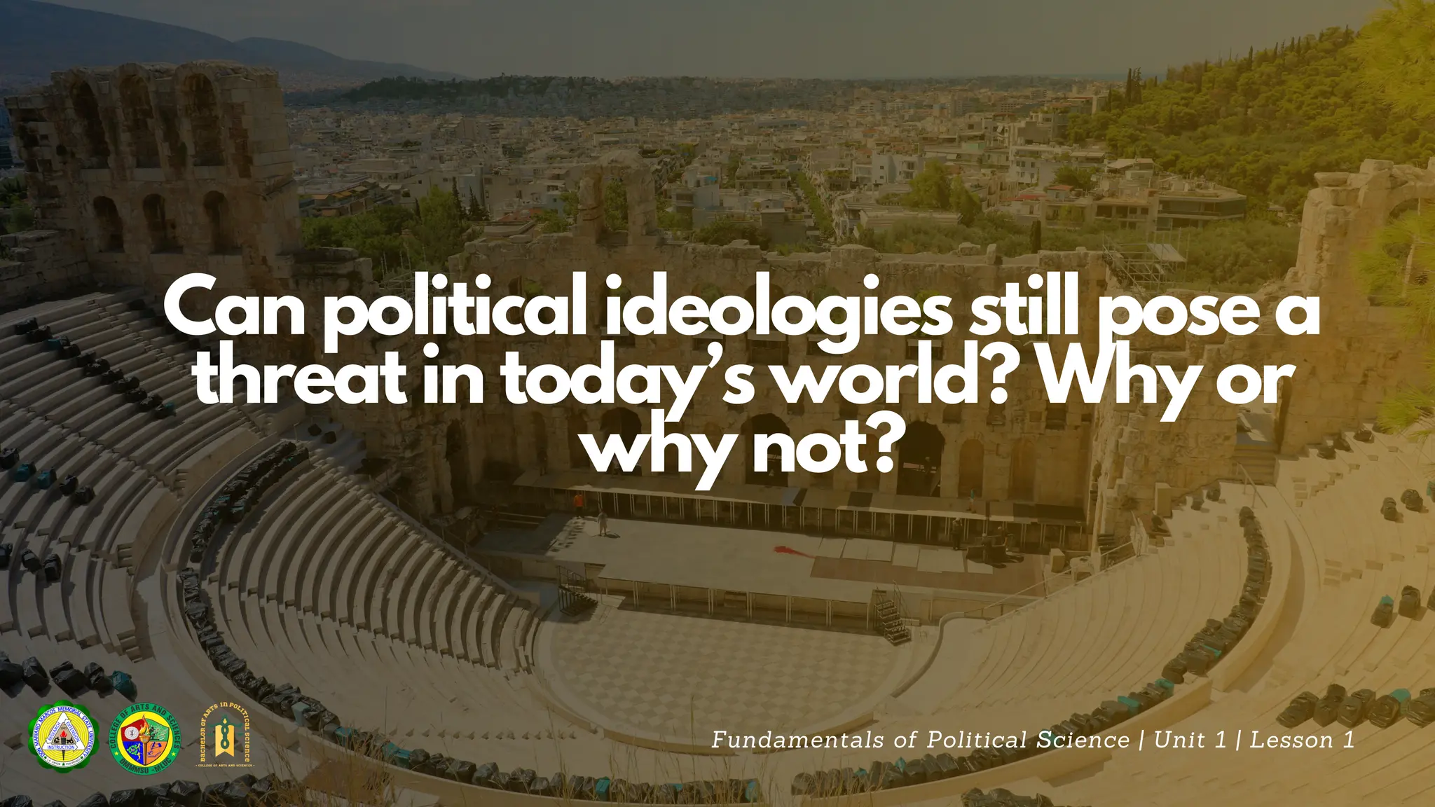 PSCC 101 Unit 1 Lesson 1 | Intro to PolSci | PDF