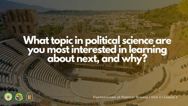 PSCC 101 Unit 1 Lesson 1 | Intro to PolSci | PPT