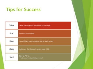 PSCC - Capability Statement Presentation | PPT