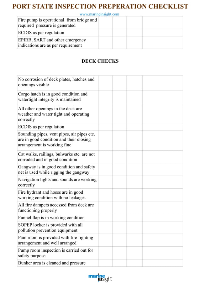 Psc checklist | PDF | Cruises | Travel Type