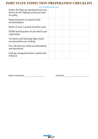 Psc checklist | PDF