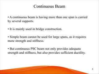 DESIGN OF CONTINUOUS MEMBERS IN PRESTRESSED | PDF