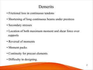 DESIGN OF CONTINUOUS MEMBERS IN PRESTRESSED | PDF
