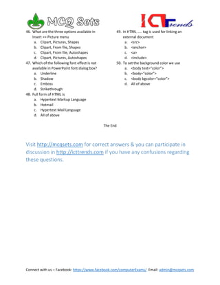 PSC Question Paper of Computer Operator Examination of 2016 | PDF