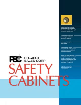 PSC Flammable Storage Safety Cabinets | PDF