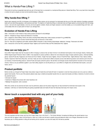 Hands-Free Lifting & Hands-Off Safety Tools | PDF