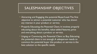 professional salesmanship chapter 1 (introduction) ppt | PPTX