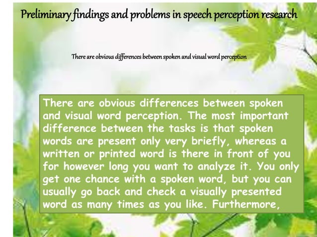 UNDERSTANDING SPEECH | PPTX